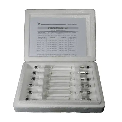 Spectrum Tubes | Set of 6 in Foam Case | Science Equip AU